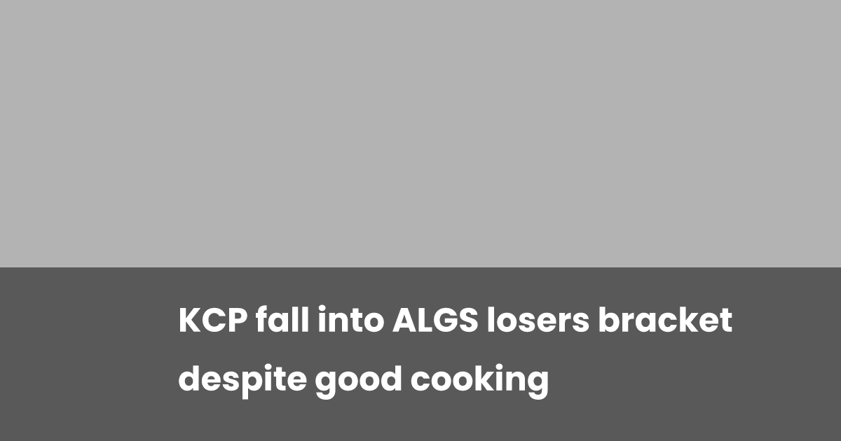KCP fall into ALGS losers bracket despite good cooking | esports.gg