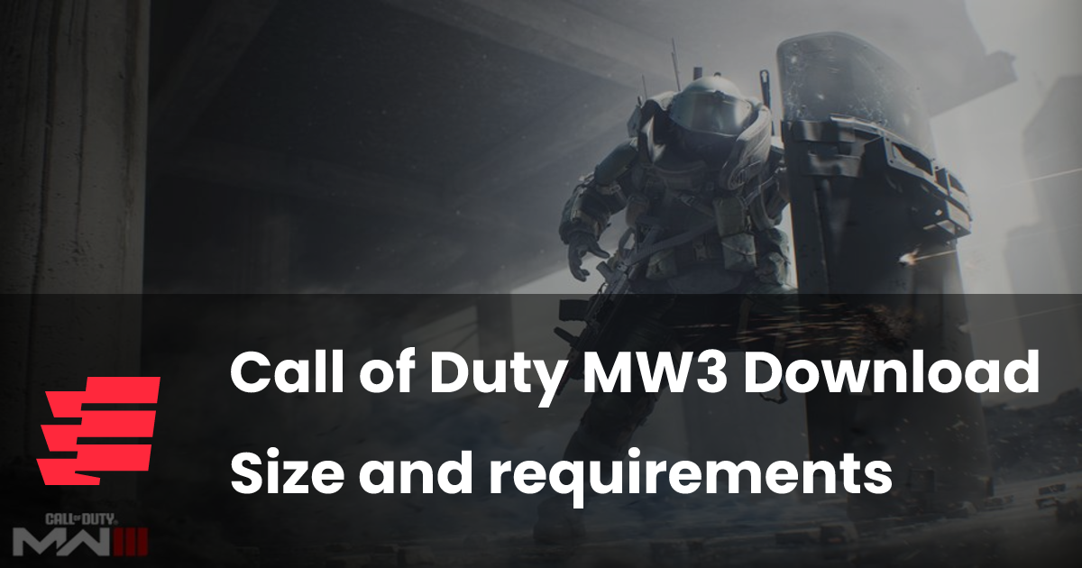 Call of Duty MW3 Download Size and requirements | esports.gg